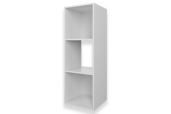 Clever Cube Compact 1 x 3 White – Flexi Storage