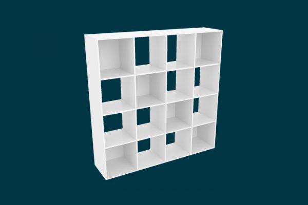 Clever Cube Compact 4 x 4 White – Flexi Storage