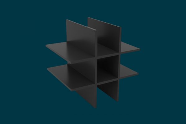 Clever Cube Timber Insert Wine Rack Black – Flexi Storage