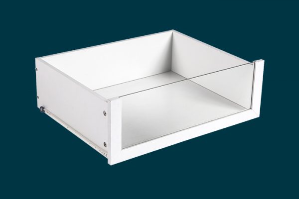 Walk-In Wardrobe Glass Front Drawer – Flexi Storage