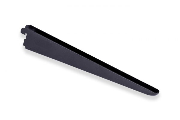 Home Solutions Double Slot Bracket Black 270mm – Flexi Storage