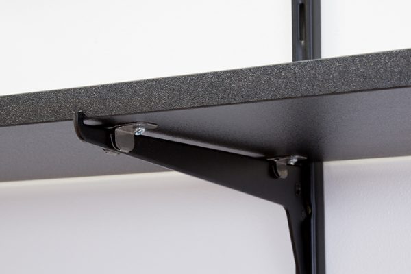 Home Solutions Single Slot Wall Strip Black 145mm – Flexi Storage