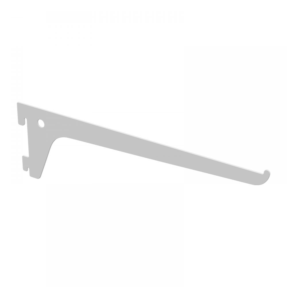 Home Solutions Single Slot Bracket White 200mm - Flexi Storage