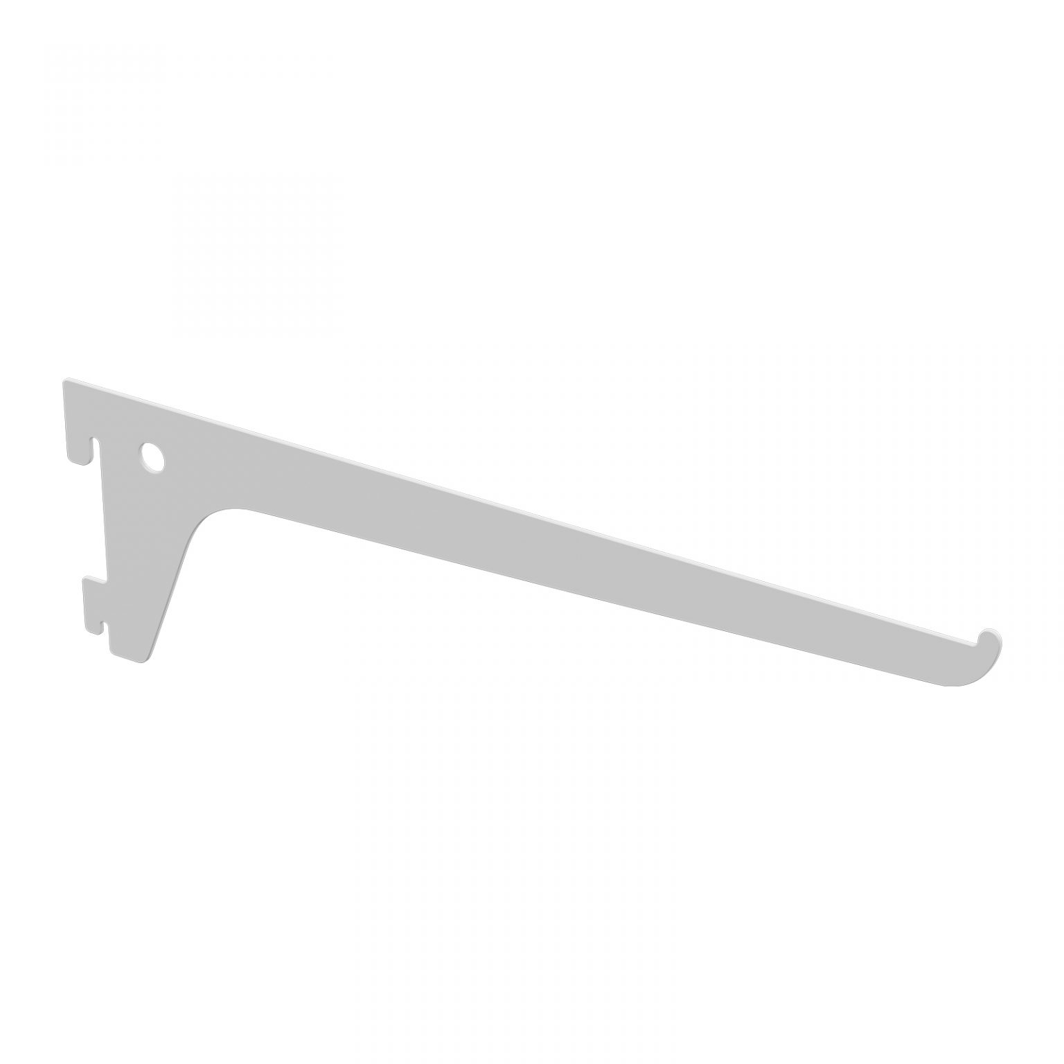 Home Solutions Single Slot Bracket White 200mm - Flexi Storage