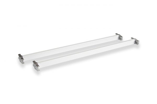 Home Solutions 230mm Cross Bars & T-Connector White – Flexi Storage