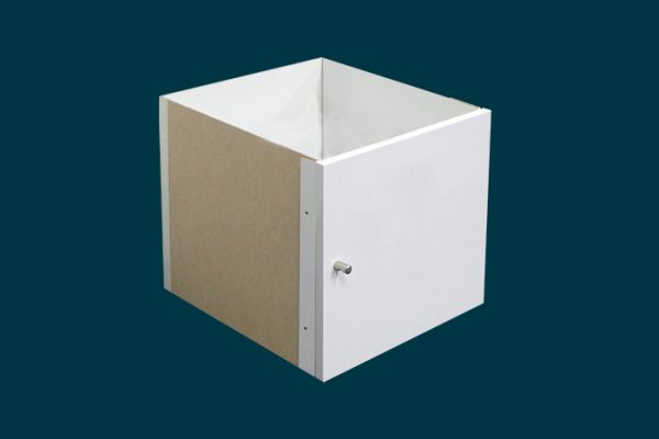Clever Cube Timber Insert 1 Door White High Gloss – Flexi Storage