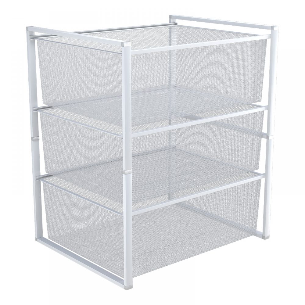 Home Solutions 4 Tier Storage Drawer White - Flexi Storage