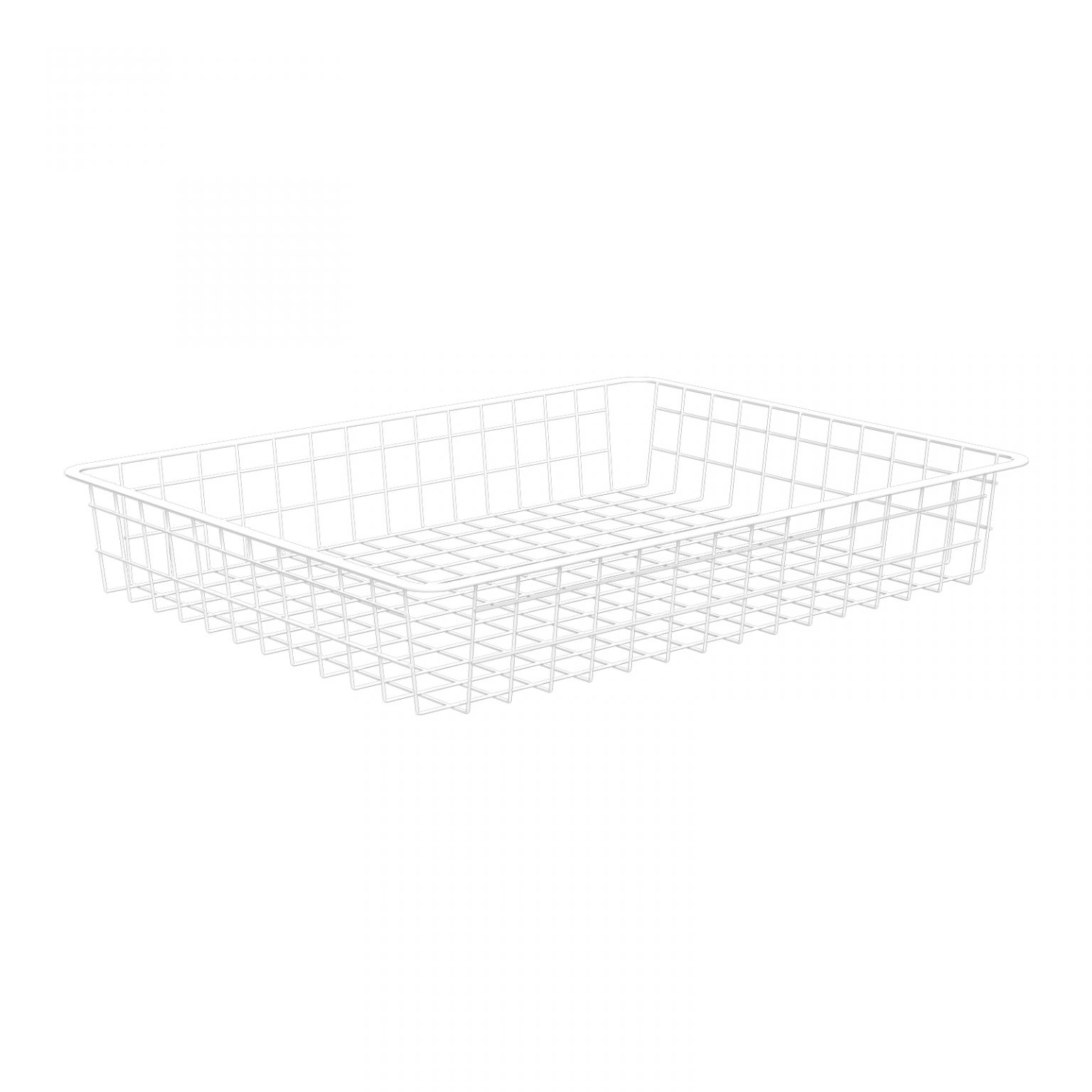 Home Solutions Full Width Wire Basket 2 Runner Black 185mm - Flexi Storage