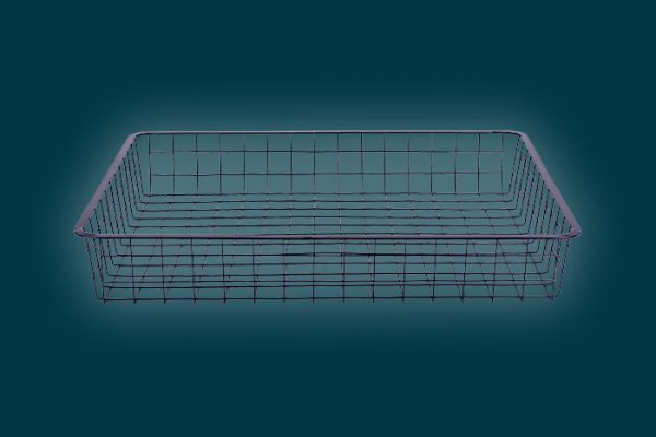 Home Solutions Full Width Wire Basket 1 Runner Black 85mm – Flexi Storage