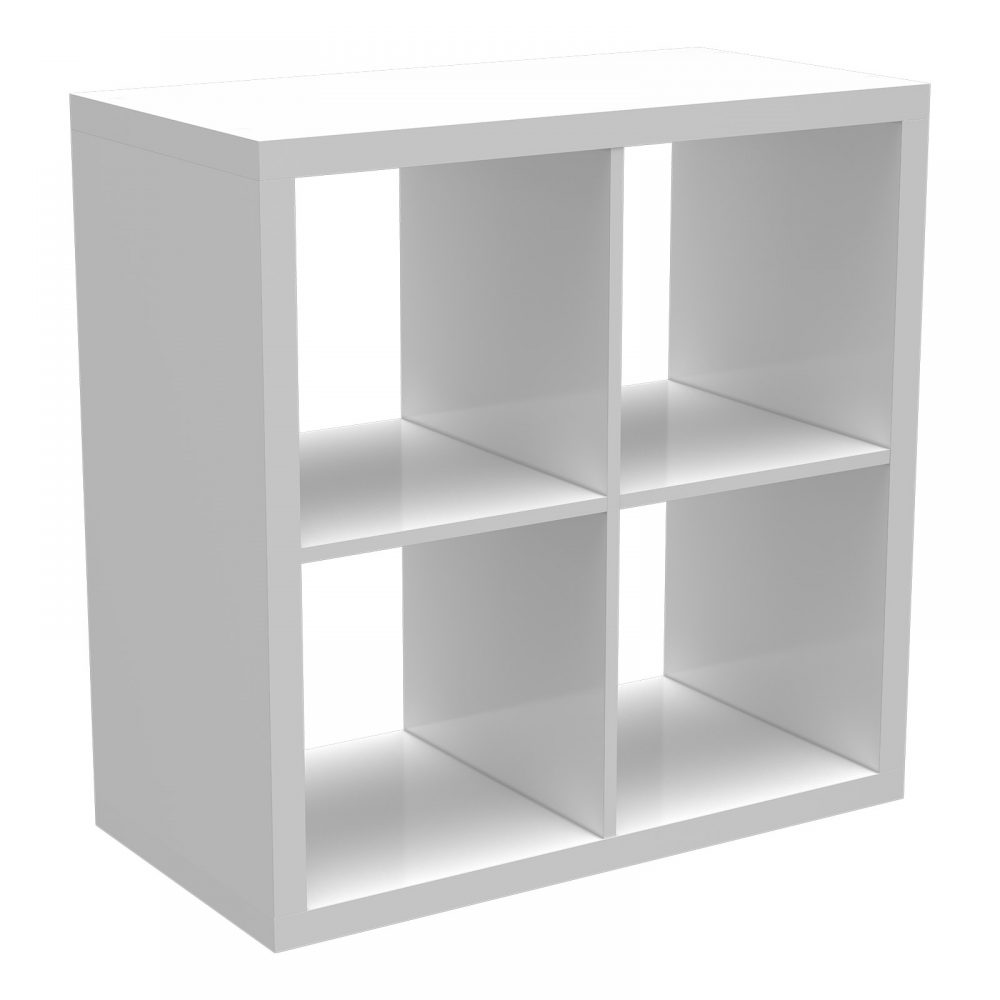 Clever Cube 2 x 4 White Gloss - Flexi Storage