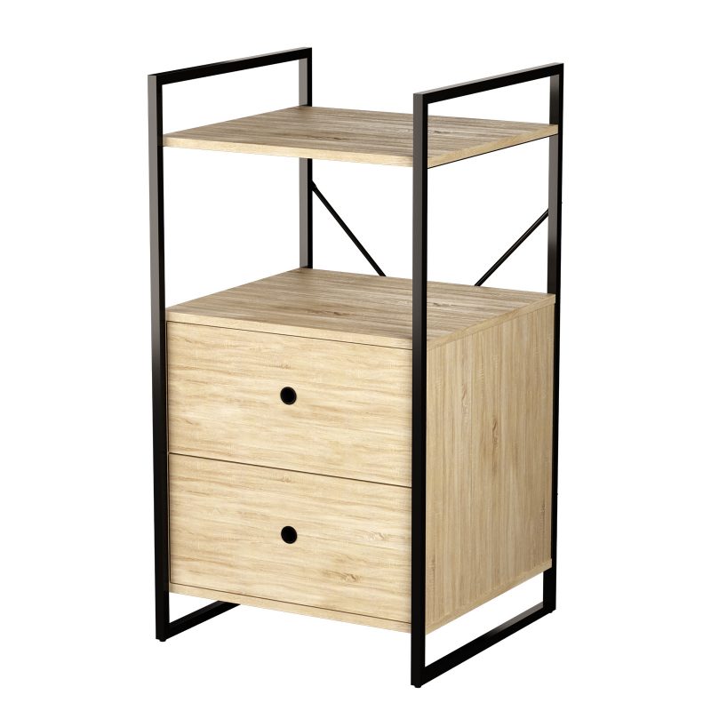 Freestanding End Component With & Mirror & Shelf - Flexi Storage