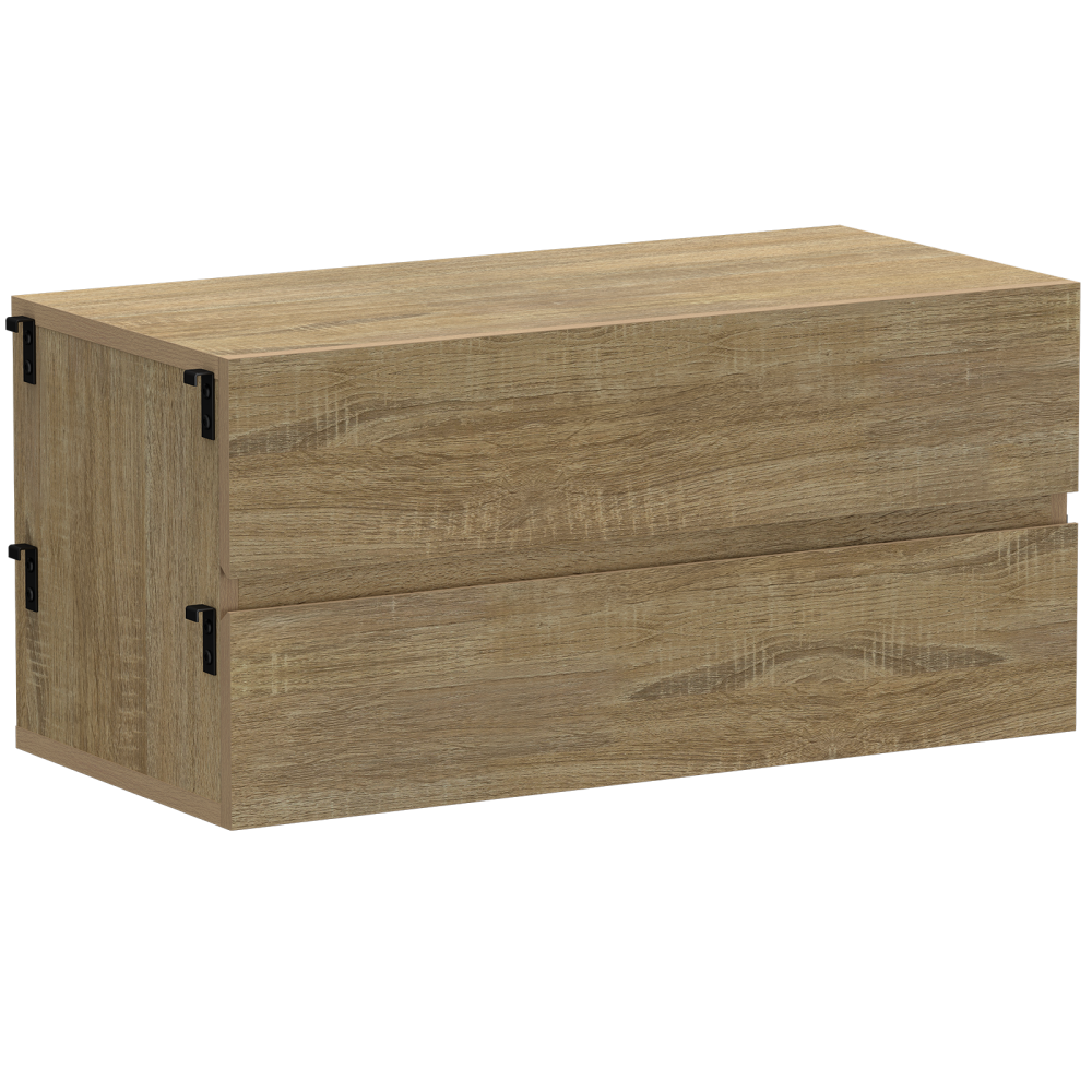 Silhouette Small 2 Door Cabinet Oak - Flexi Storage